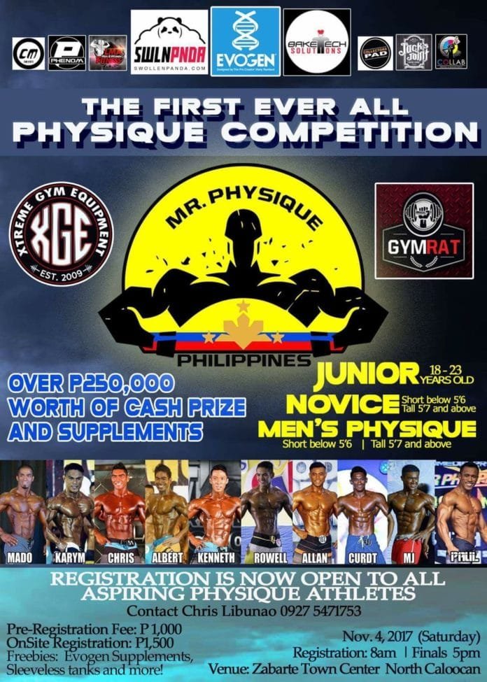 Join Mr. Physique Philippines 2017: An All-Physique Competition - Pinoy ...