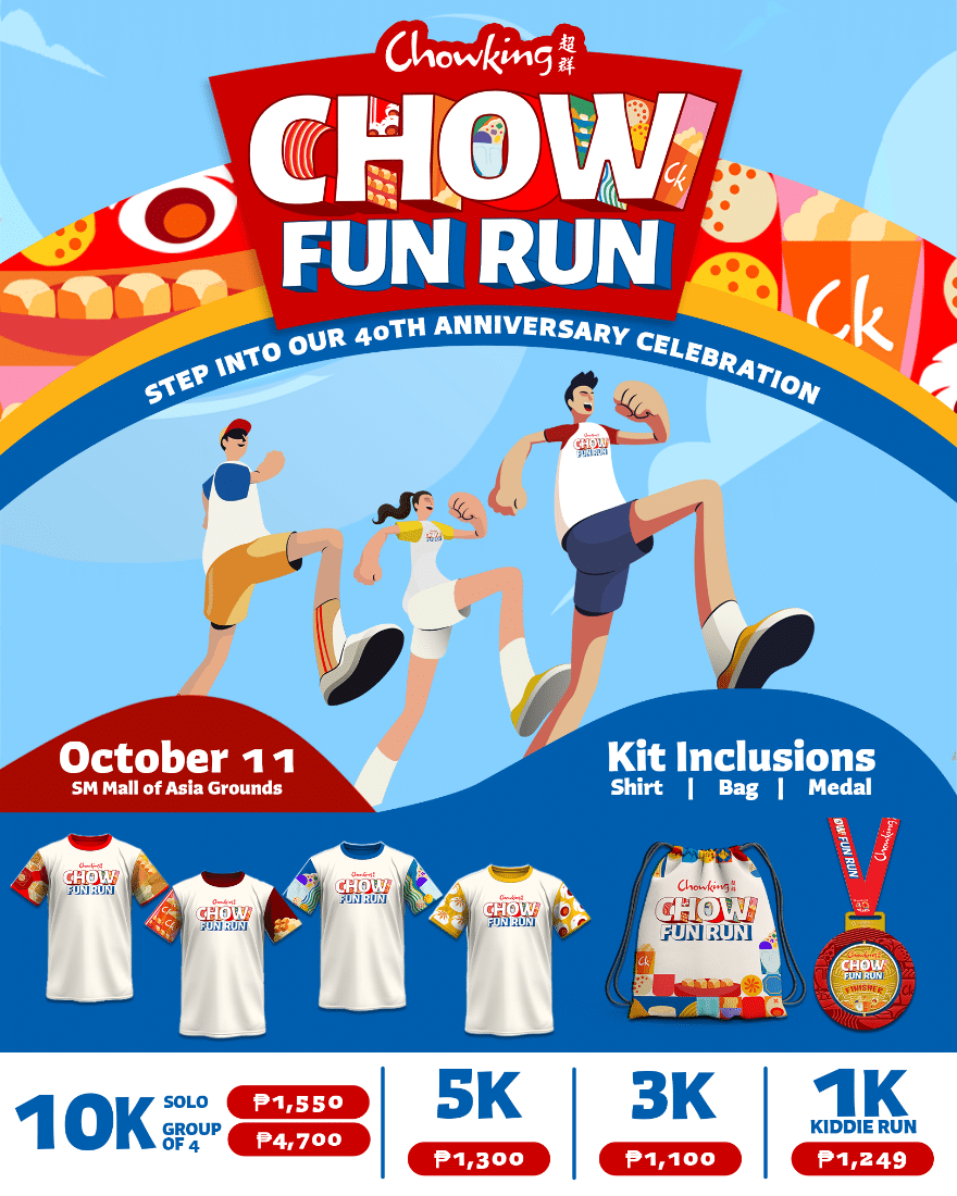 Chowking Marks 40 Years with the Exciting Chow Fun Run 2025 - Pinoy Fit ...